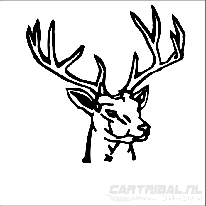 hert sticker | cartribal.nl sticker styling