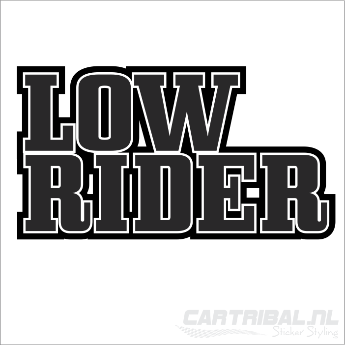 low rider sticker | cartribal.nl sticker styling