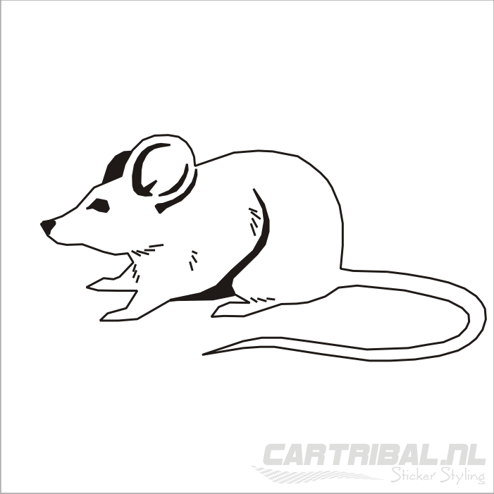 muis sticker | cartribal.nl sticker styling