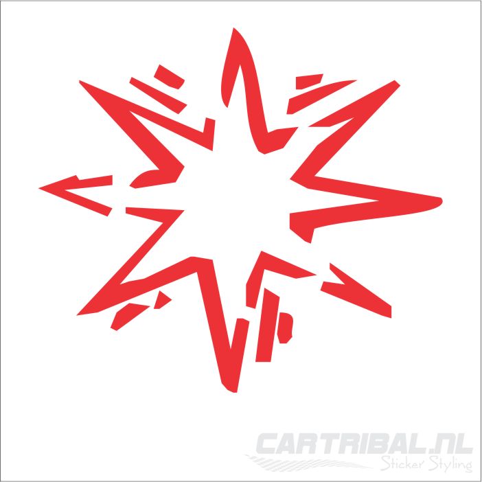 Ster Sticker Model 7 | cartribal.nl sticker styling