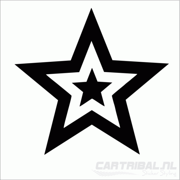 Ster sticker | cartribal.nl sticker styling