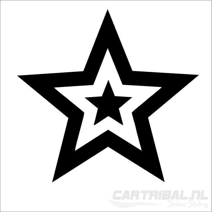 Ster sticker | cartribal.nl sticker styling