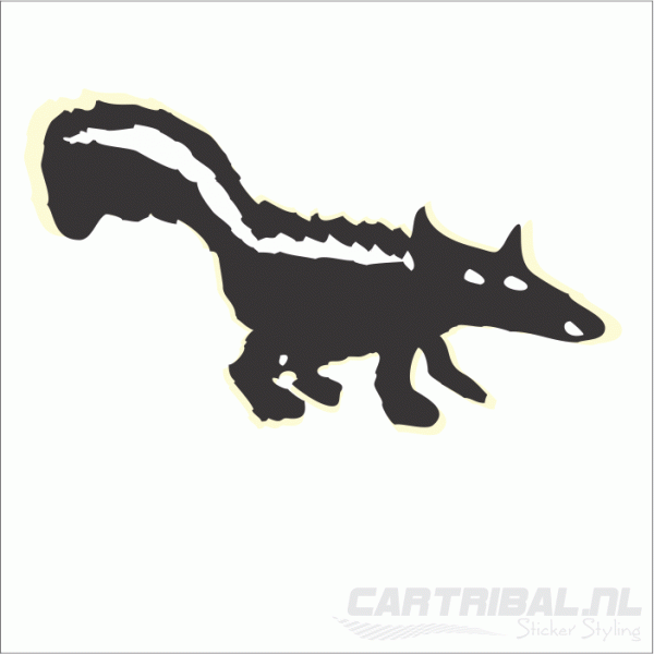 stinkdier sticker | cartribal.nl sticker styling