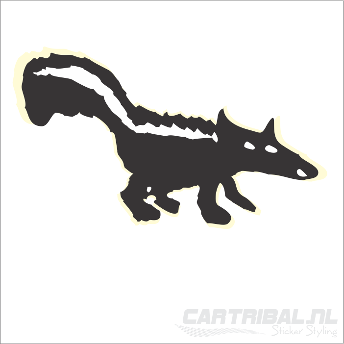 stinkdier sticker | cartribal.nl sticker styling